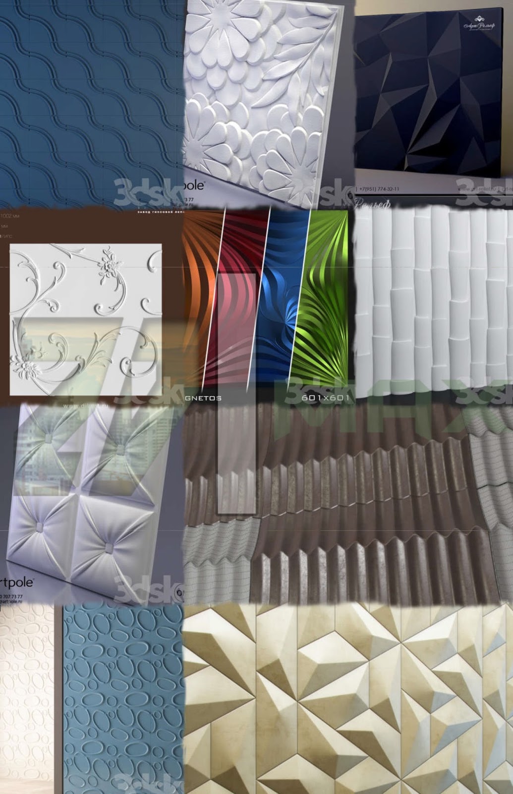 ZDMAX New 3D Wall Panels 3DSKY | |ZD-MAX|