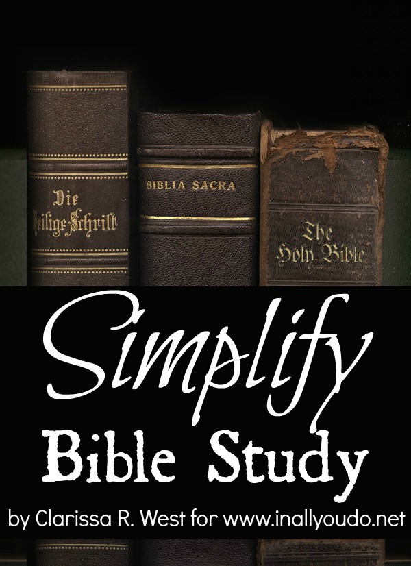 Simplify Bible Study – In All You Do