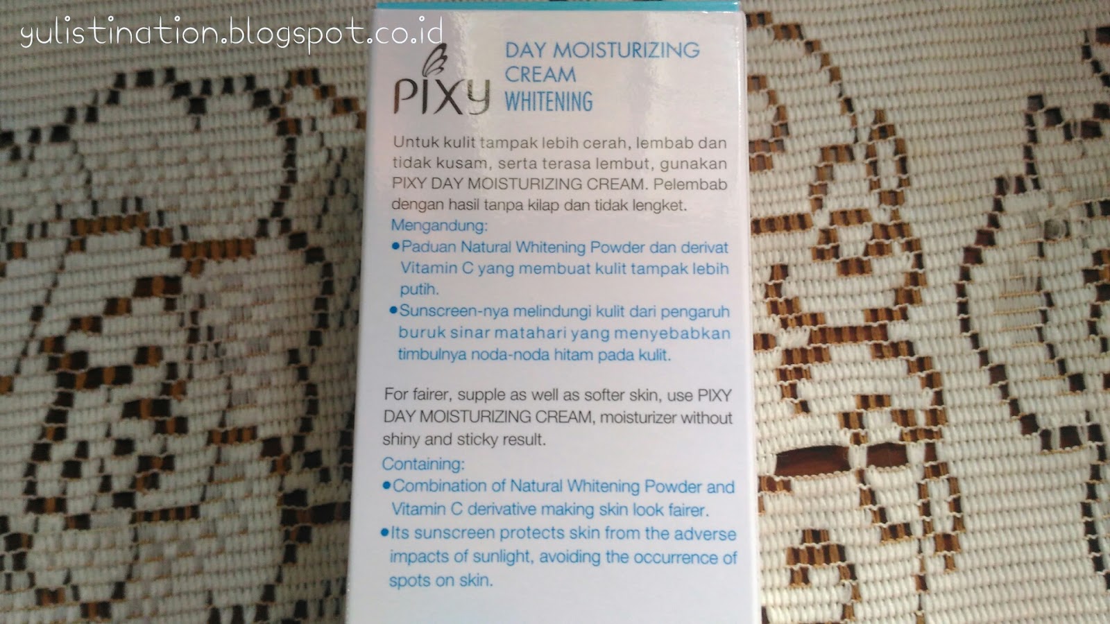 REVIEW : Pixy Day Moisturizing Cream Whitening - The Yulistinay's Diary