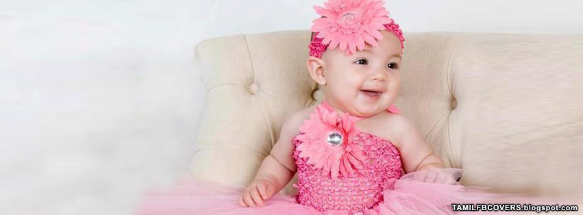My India FB Covers: Baby in Pink - Babies FB Cover