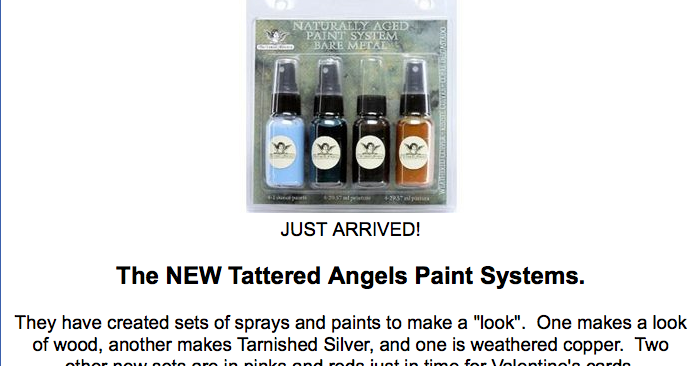 Life at Stamping Details: New Product Alert: Tattered Angels Paint Systems!