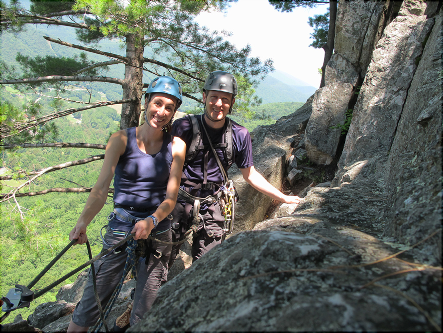 Around the World and Still Going!: Climbing at Seneca Rocks, WV