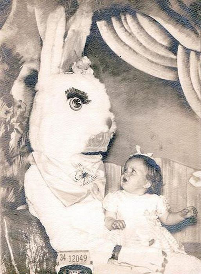 These Creepy and Disturbing Vintage Easter Bunny Photos That Will Make ...