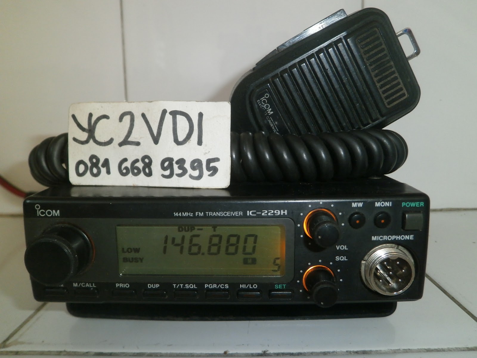 Sinar Agung ( Y C 2 V D I ): RIG ICOM IC 229 H - ISTIMEWA ( TERJUAL ...