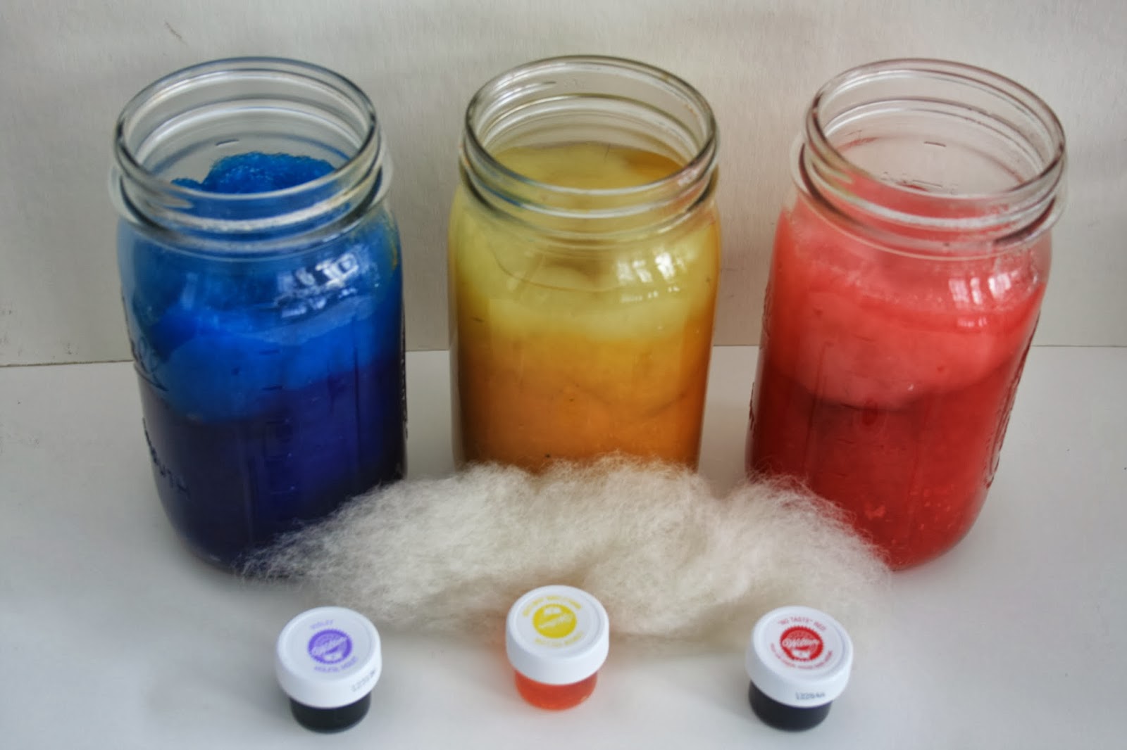 The Skillful Bee: DYEING WOOL Fast and Easy