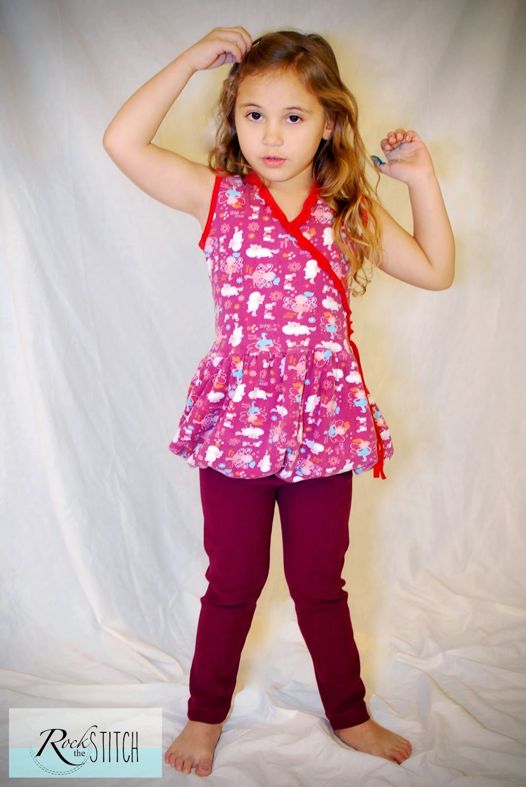 Rock the Stitch: Girls Basic Leggings - free pattern!