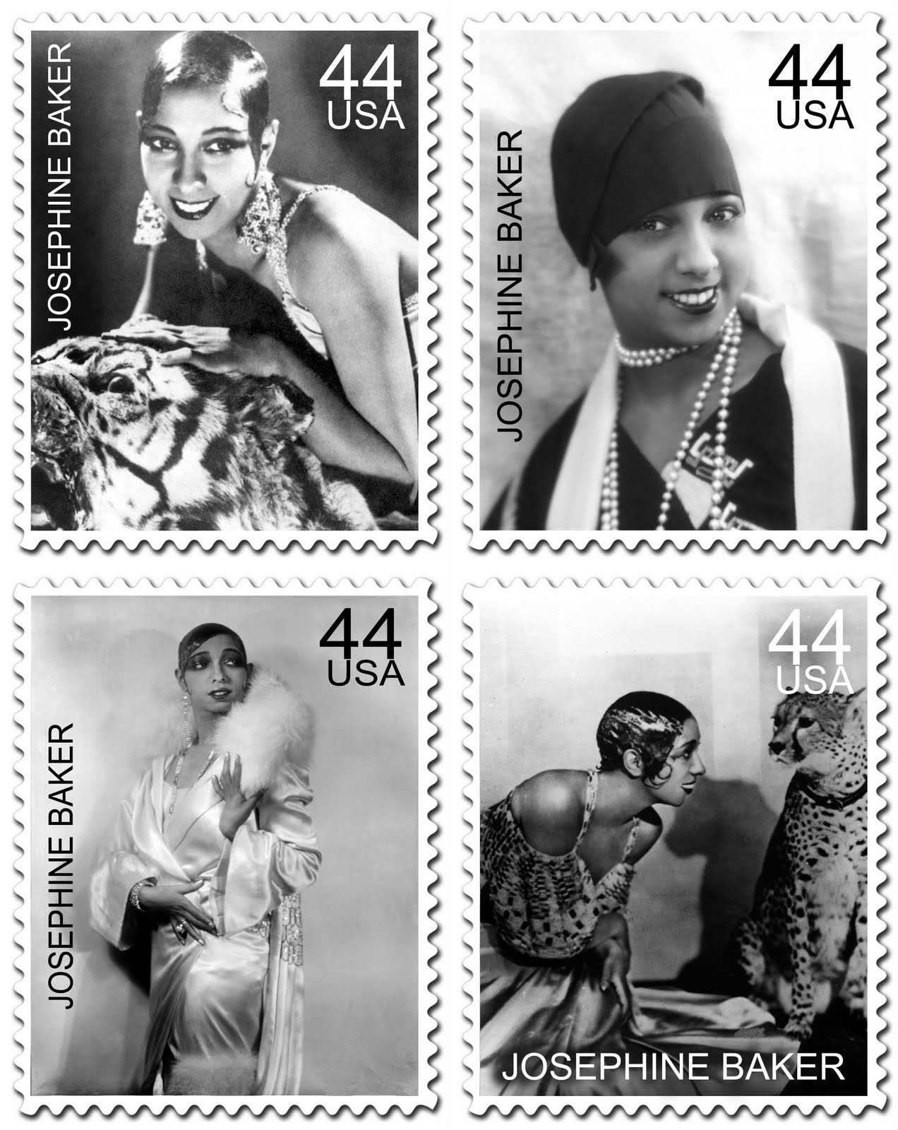 Mod 2 Graphic Design I: Welcome to the Josephine Baker Stamp Collection
