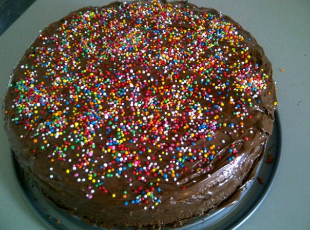 Cooking Monster: Nutella Rainbow Cake