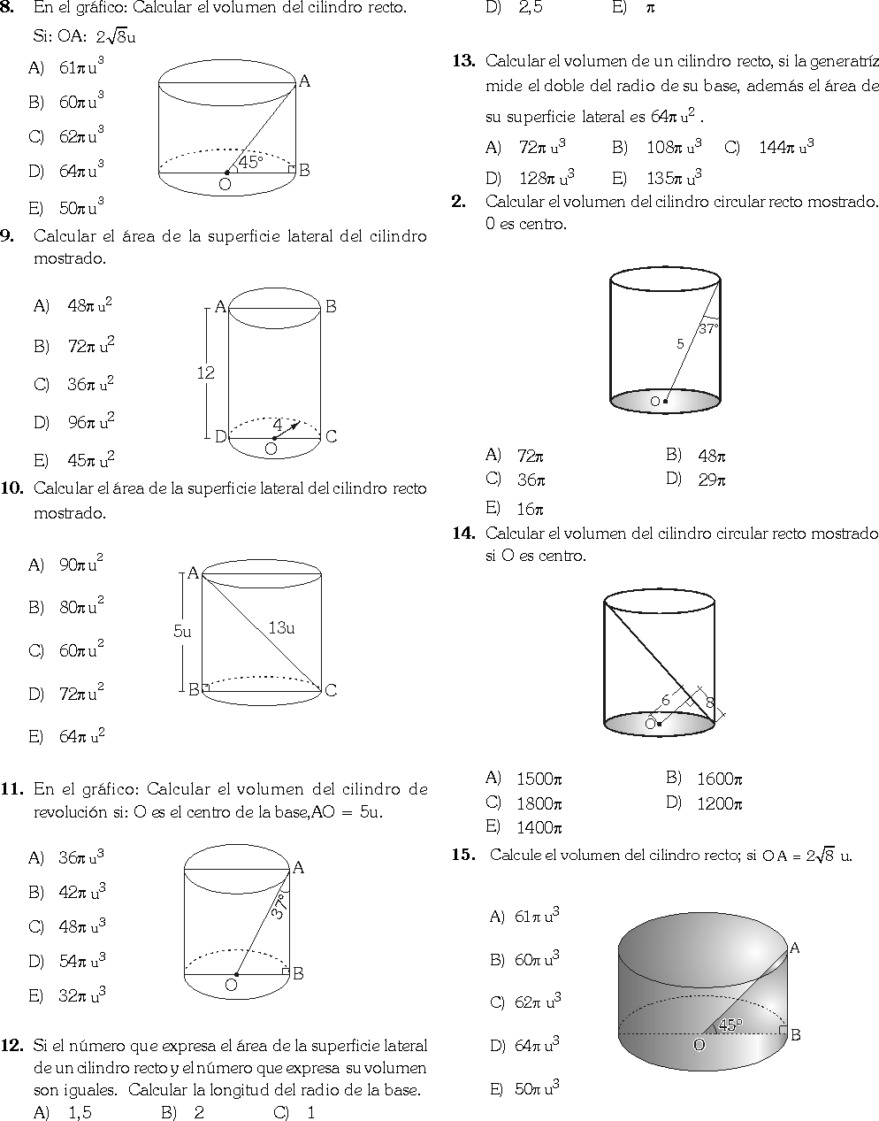 EL CILINDRO EJERCICIOS RESUELTOS PDF