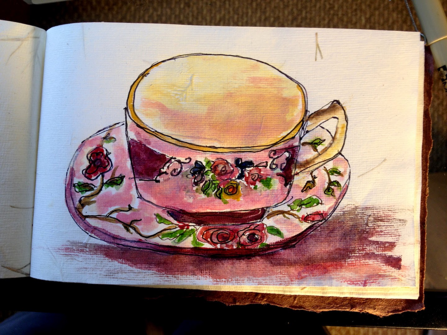 dulcysdoorstep: Sketching Teacups