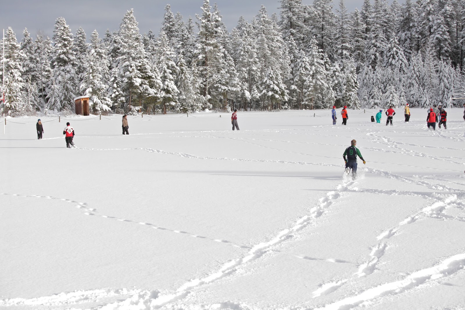 We Four Mallyons: Snow Rugby