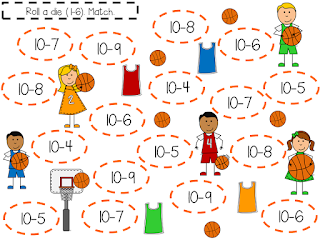 KinderMyles: March Madness Subtraction Style and a Freebie