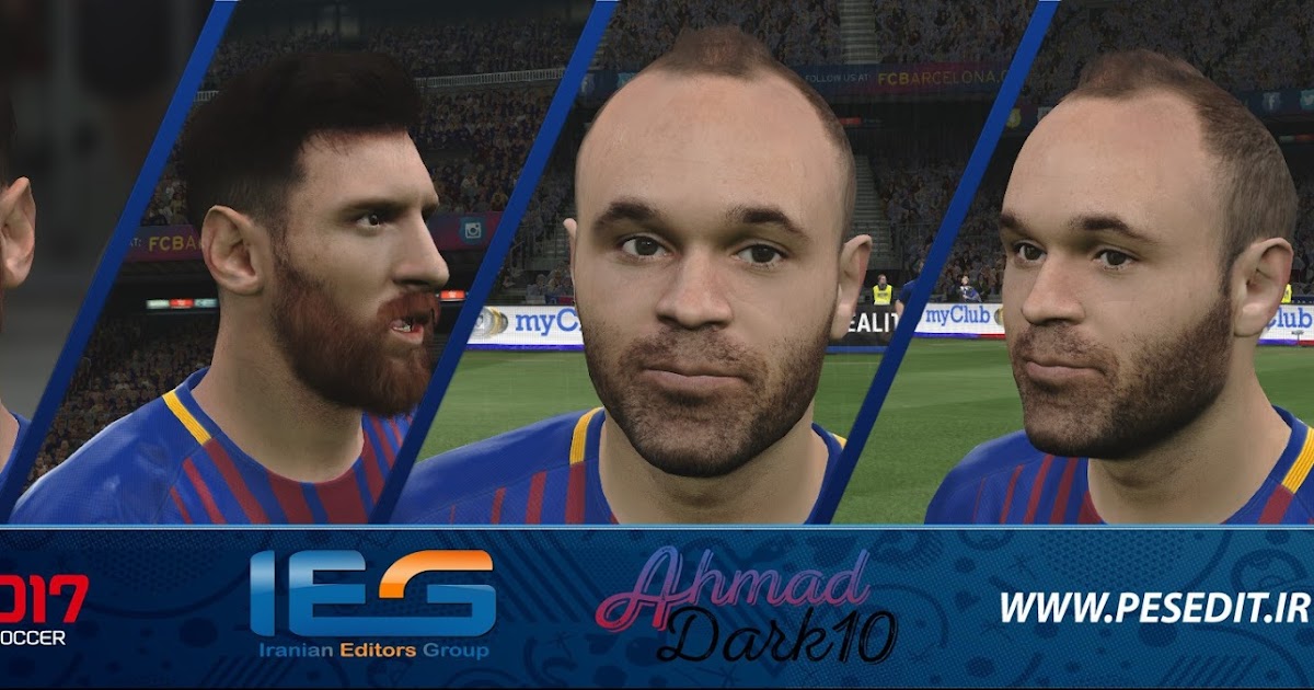 PES 2017 FC Barcelona Mini Face Pack by Ahmaddark - Pes-Moder