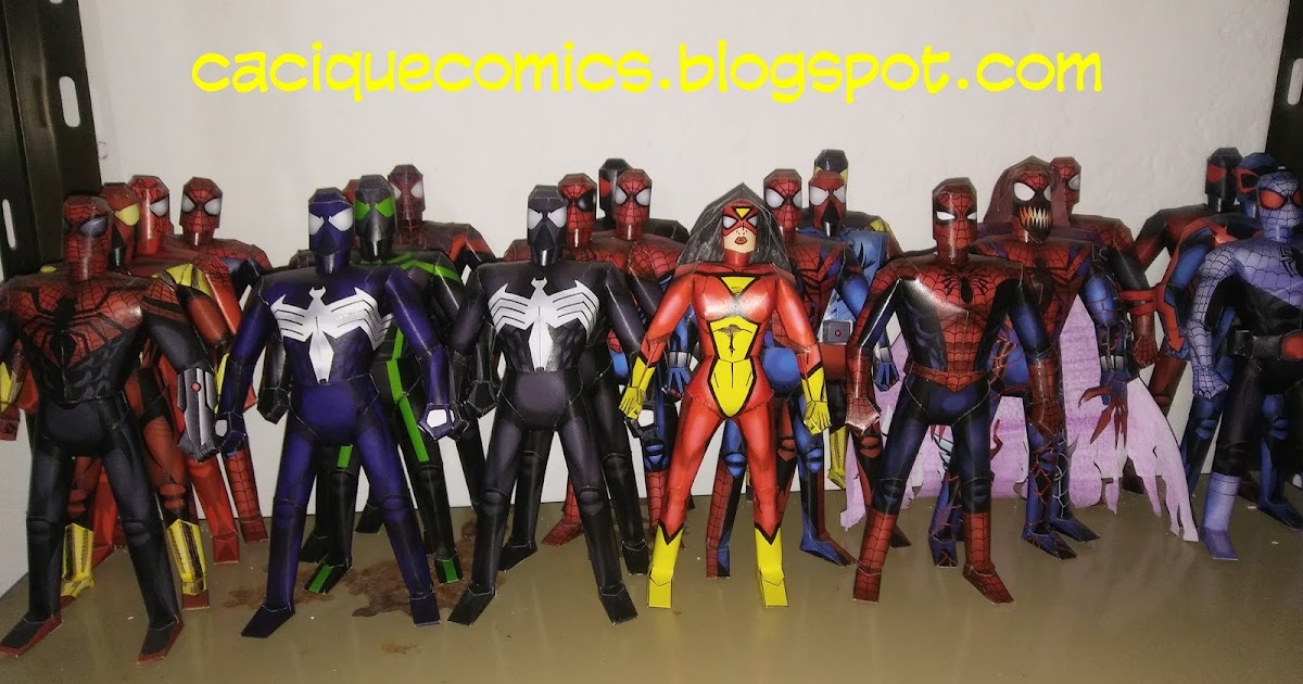 CACIQUE COMICS: P.A.F. - Papercraft Spider-Man: P.A.F. Spider-Verse ...