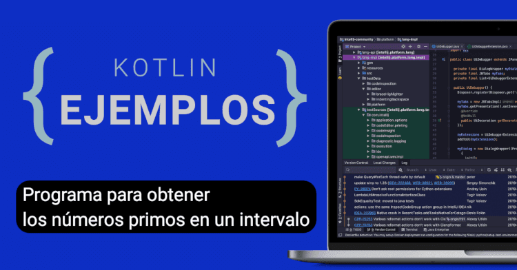 Programa para obtener los números primos en un intervalo