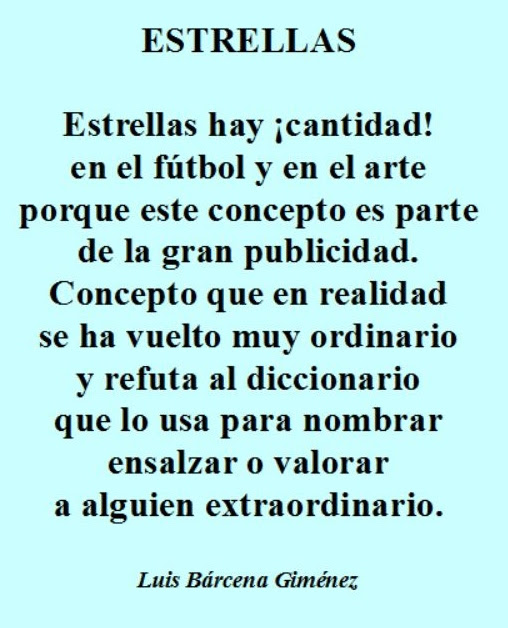 Estrellas | Décimas Espinelas y Poemas