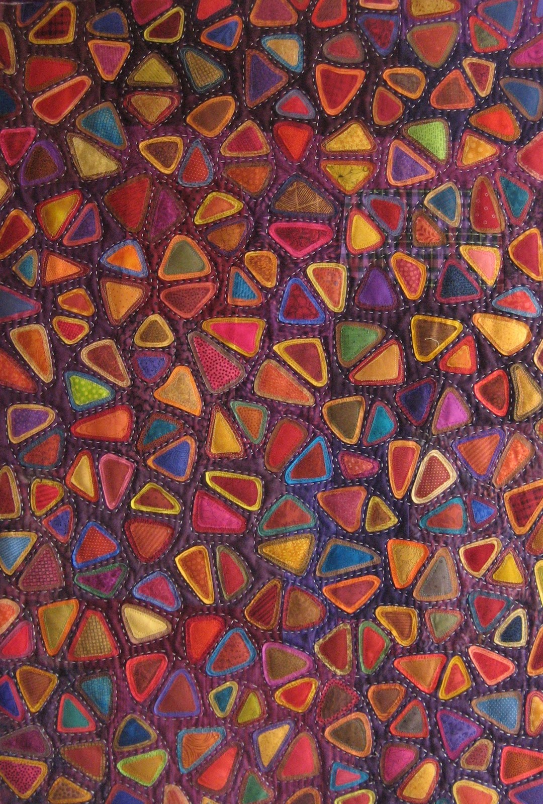 Fused appliqué art quilt finished! | Mary & Patch