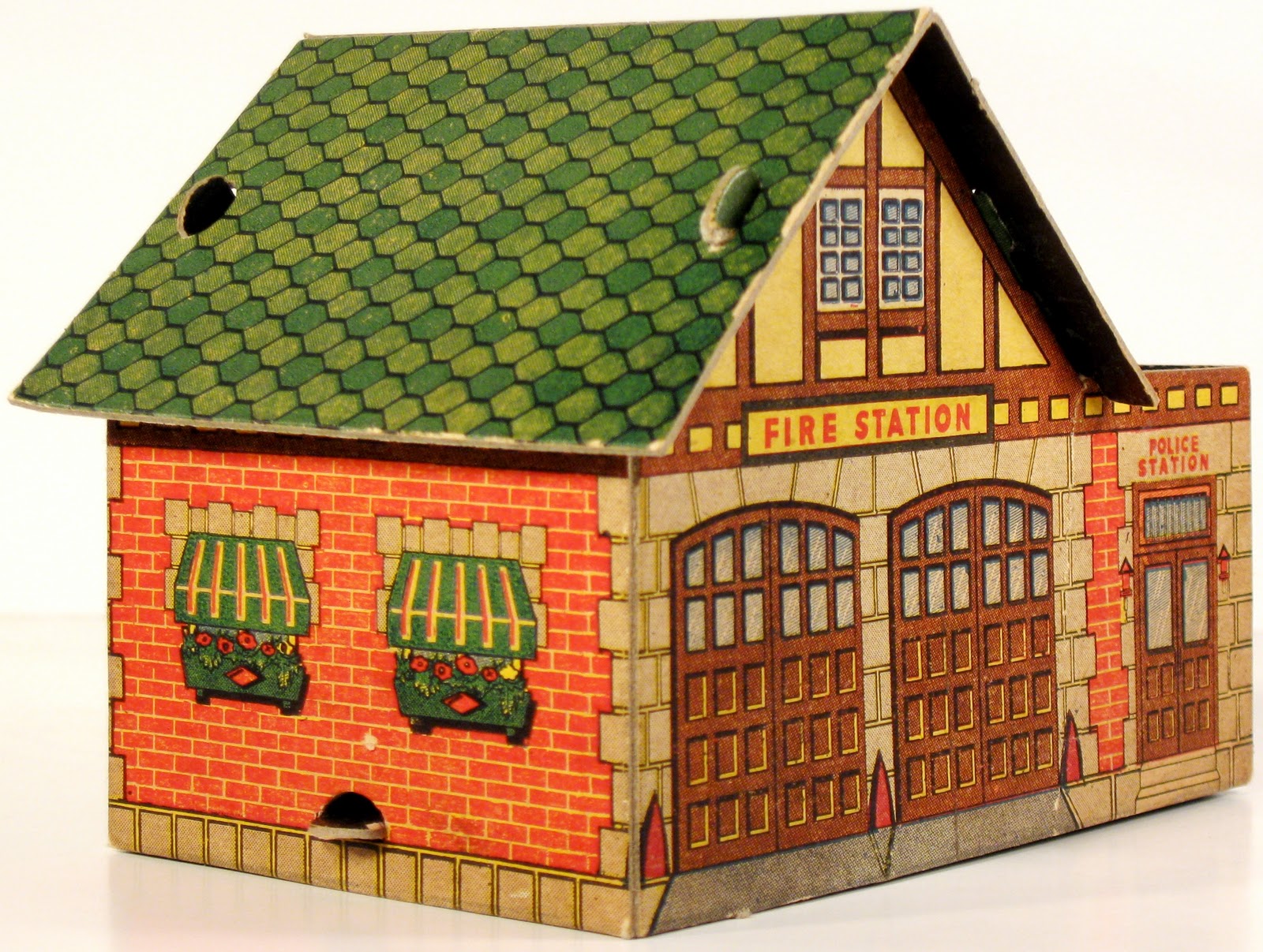 Toys and Stuff: Built-Rite #56-5 Fire Station - Built-up