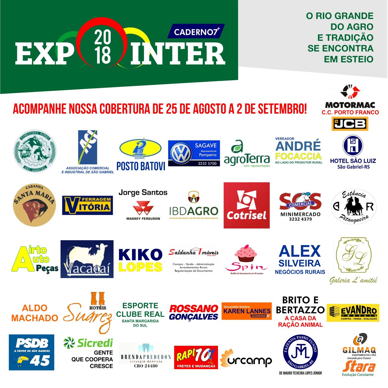 Caderno7: Expointer 2018: Confira a programação oficial do evento