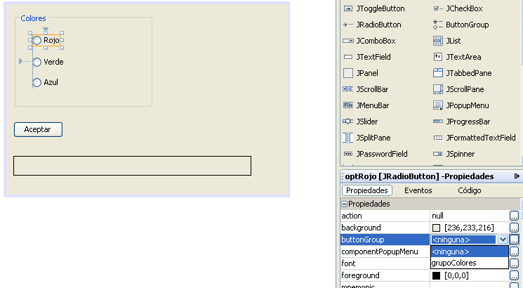 2- JAVA: BOTONES DE OPCIÓN "En Netbeans" - CódigoJavaLibre