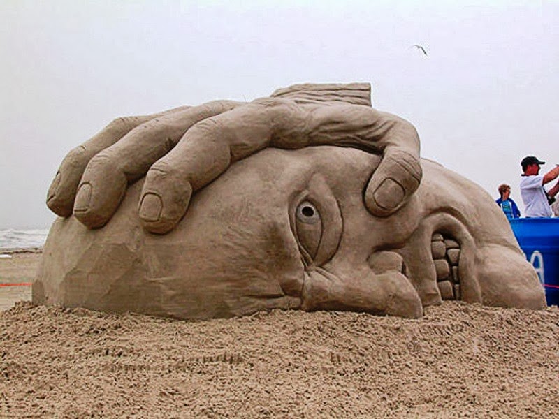 Noel y su arte: Arte efímero: Arena