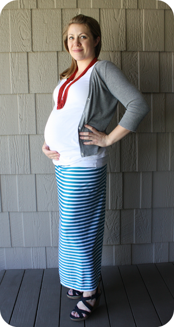 comfy DIY maternity skirts