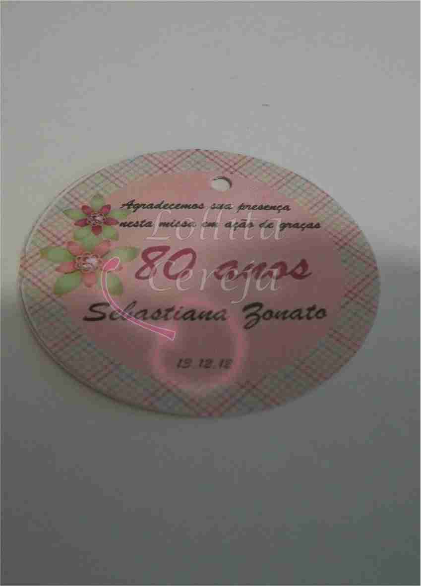 Lollita Cereja: Tag personalizada 80 anos