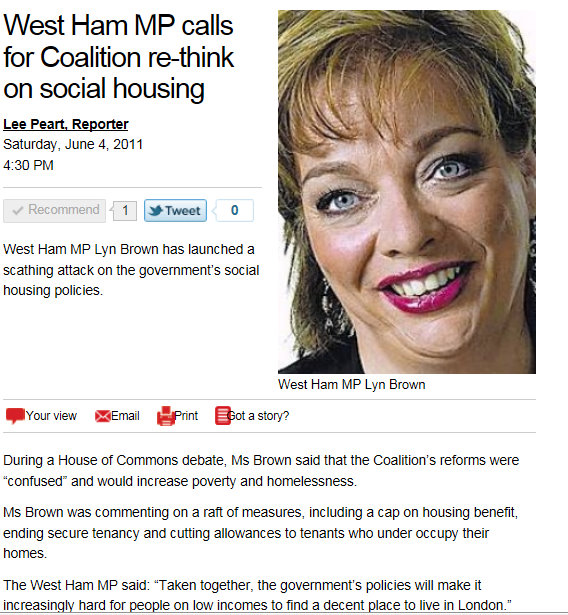 John's Labour blog: Lyn Brown MP attacks Tory Housing Policies