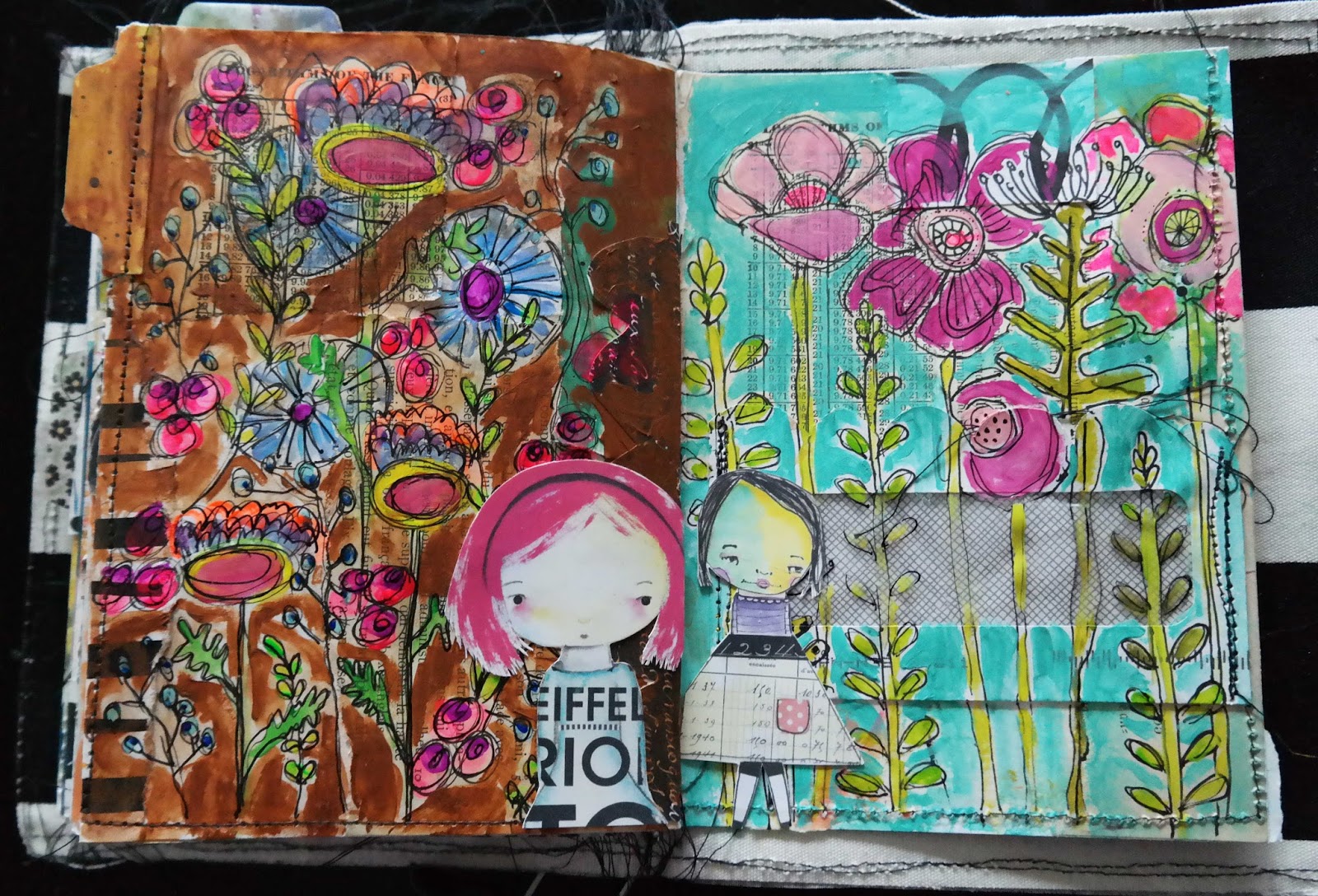 Artful Play: Finished Mini Art Journal & Starting Large One