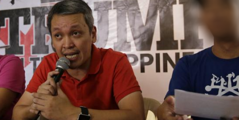 National rally, Renato Reyes turned to President Duterte!