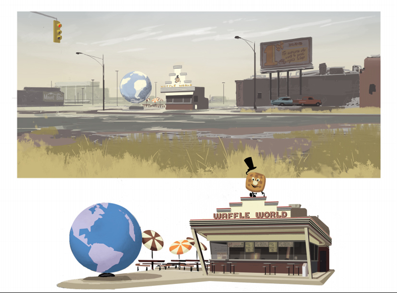 the art of kevin nelson: "Bolt" waffle worlds