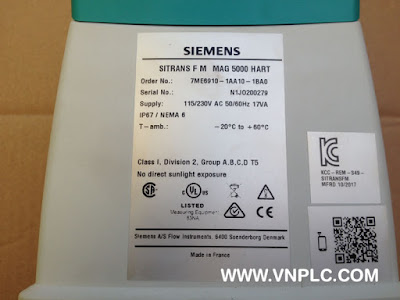 Đồng hồ lưu lượng Siemens MAG-5000 - VNPLC.COM - Mua bán PLC, HMI, Biến ...