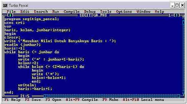 GRAFIKA KOMPUTER: Algoritma Pembentuk Segitiga dengan Pascal