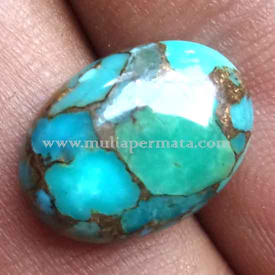 Klik to Open: Batu Akik Pirus Daun - Sept