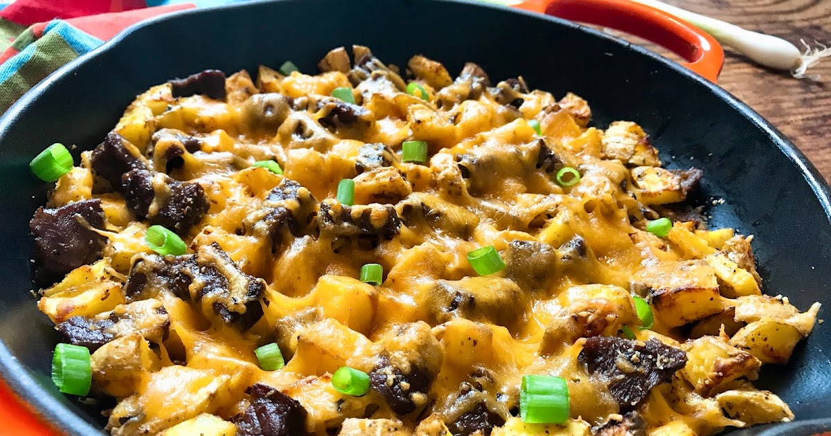 Steak and Potato Hash with Cheddar