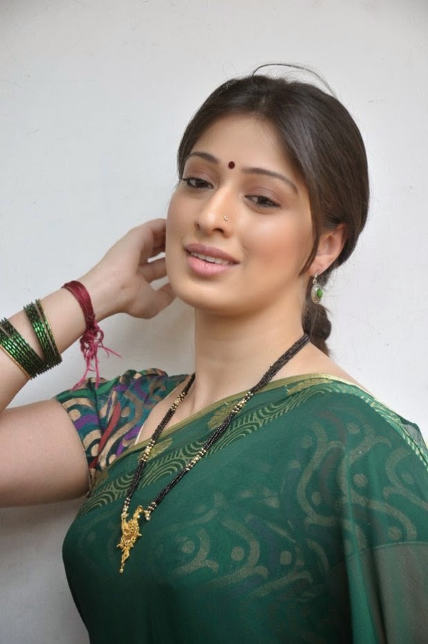 Lakshmi Rai in green saree at Rani Ranamma Movie Launch | Stylish ...