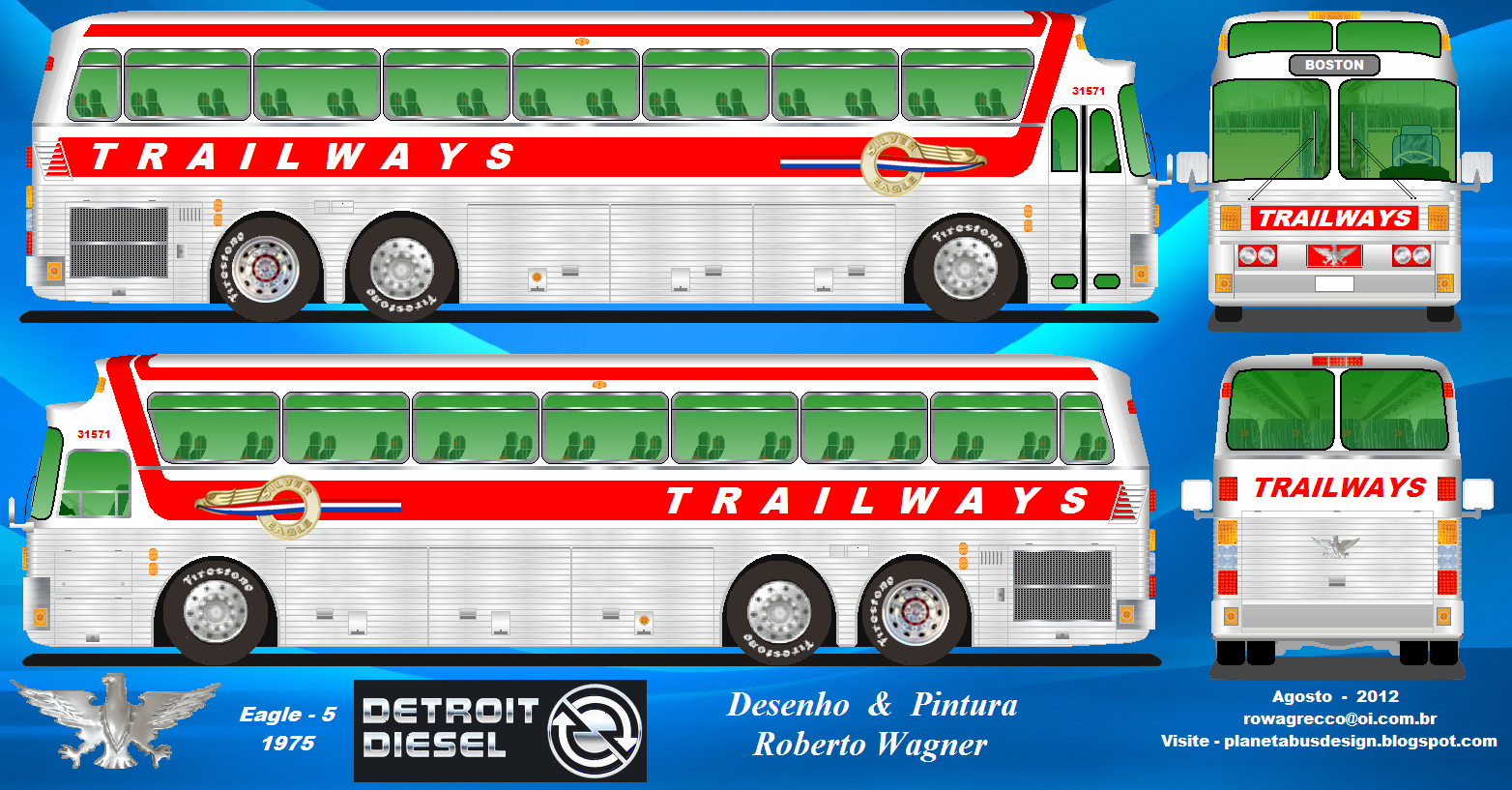Planeta Bus Design: Trailways - Silver Eagle 05