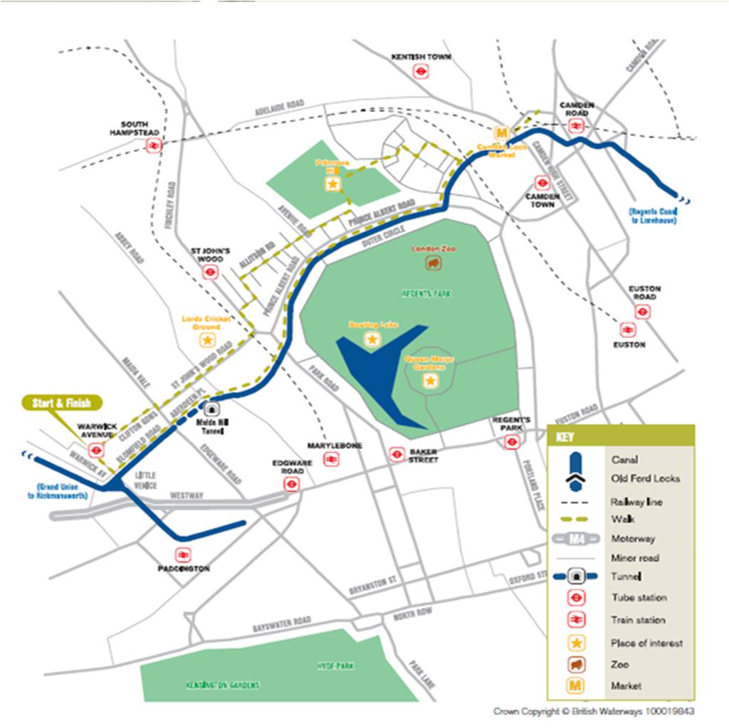 B&B in London: Little Venice/Regent's canal walk to Camden