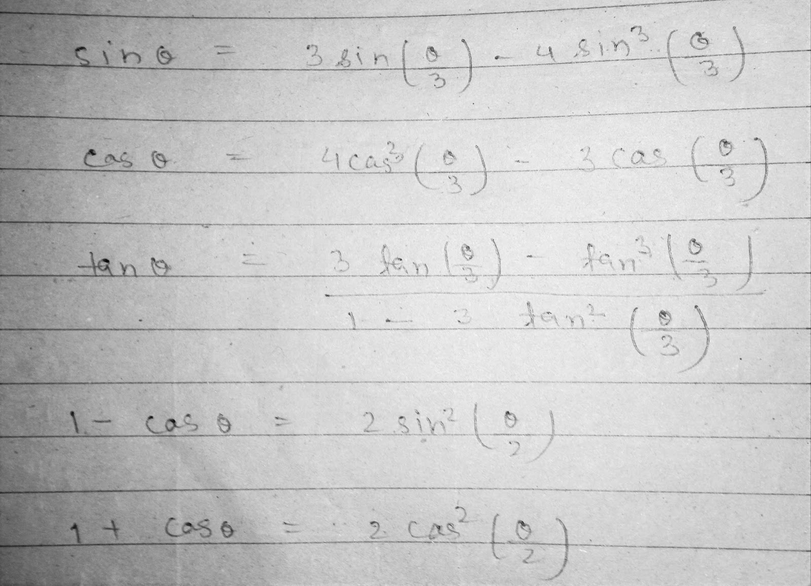 Trigonometry formula-class 11 - StudyPCM