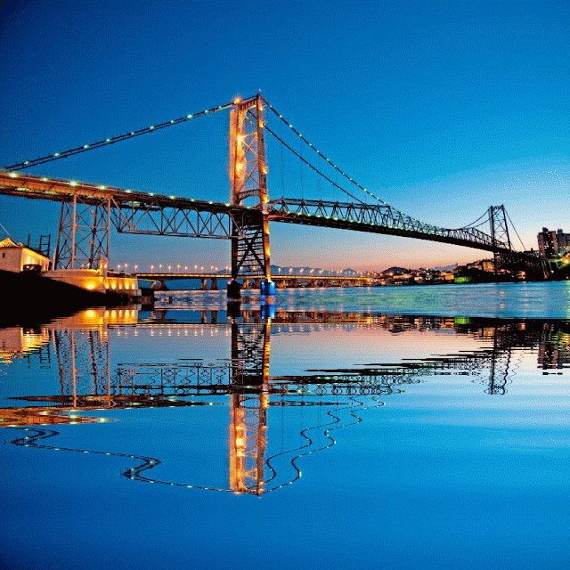 SÓ GIFs. ╬╬ ╬╬ ╬╬ ╬╬ ╬╬ : Ponte Hercílio Luz - Florianópolis - SC.