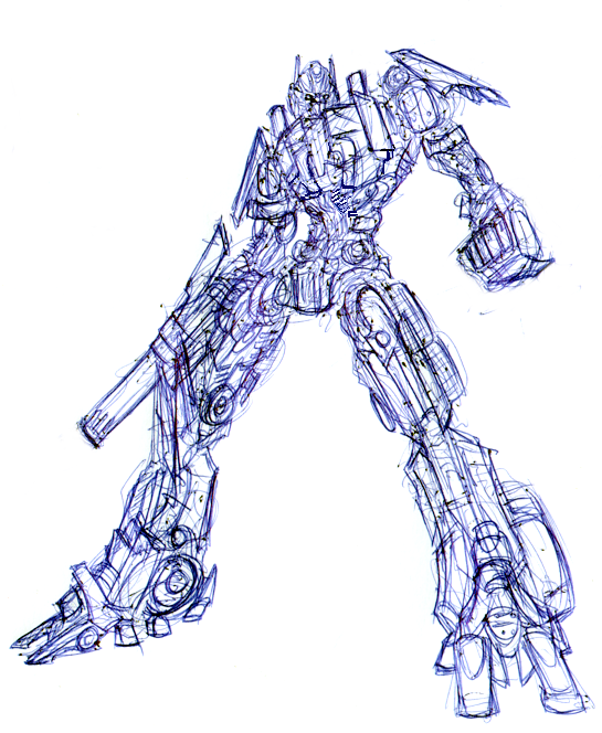 Doodles in the Drawer: Optimus Prime Doodle