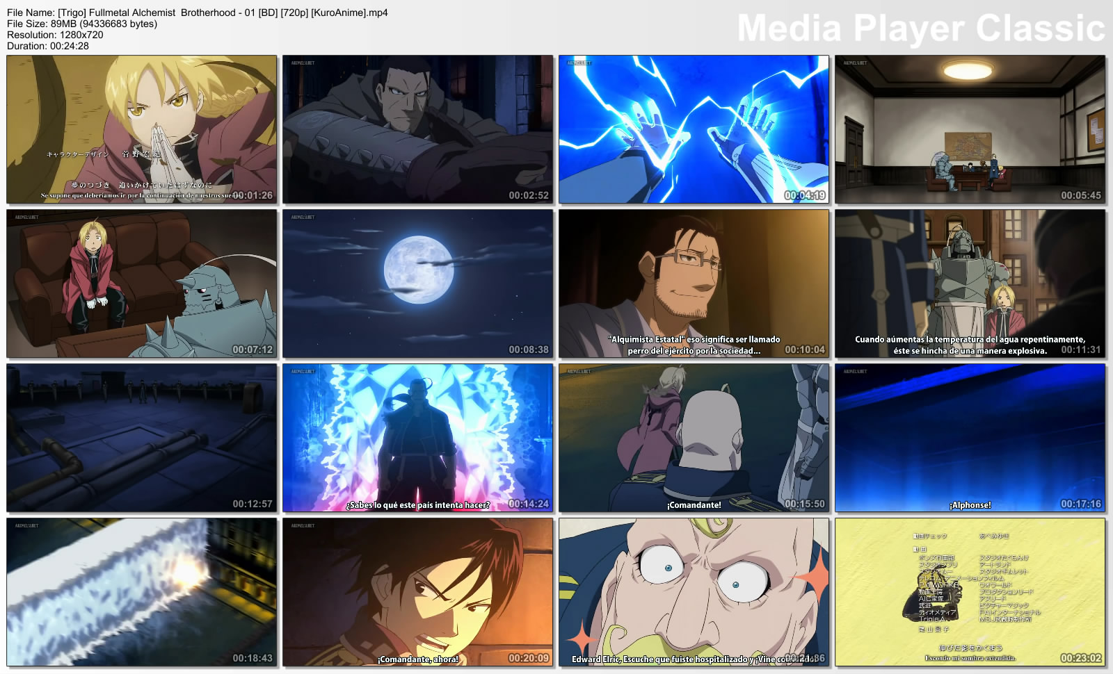 Kuro Anime: Fullmetal Alchemist: Brotherhood + OVA [64/64] [720P] [90MB ...