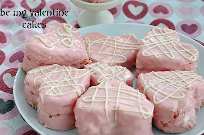 A busy lizzie life: DIY Homemade Little Debbie Be My Valentine's Cakes