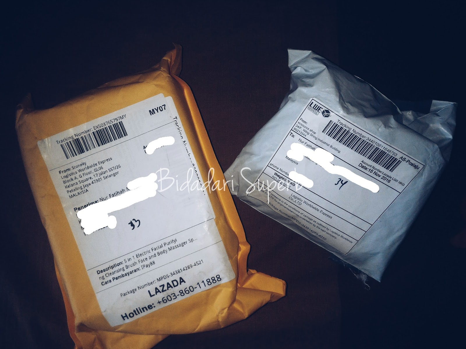 Parcel dari Lazada. - Bidadari Superb