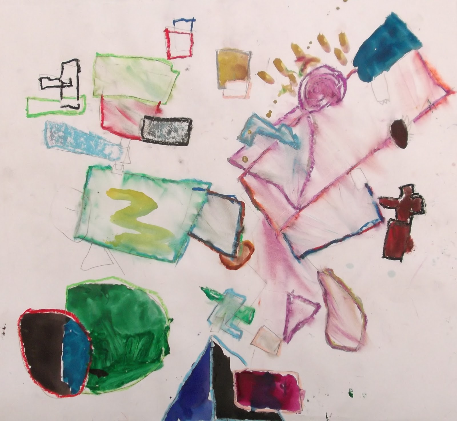 Artists For Kids: Overlapping Shapes - First Grade