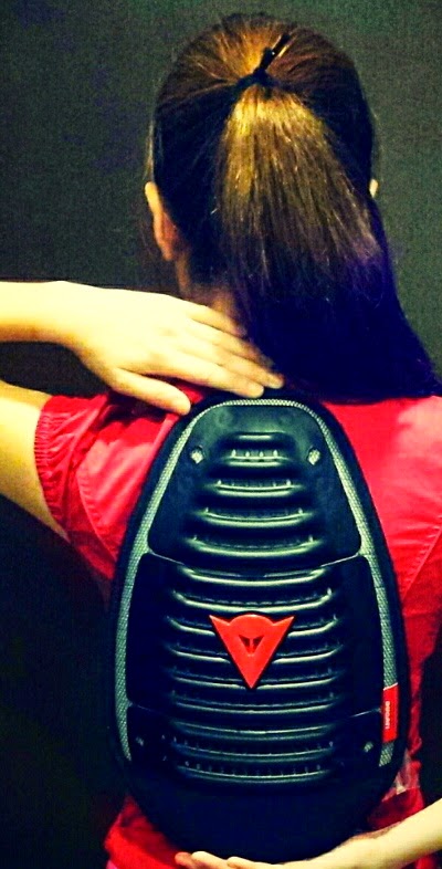 Vaune Phan: Ducati Dainese Wave G1 Back Protector - Sexy Back!