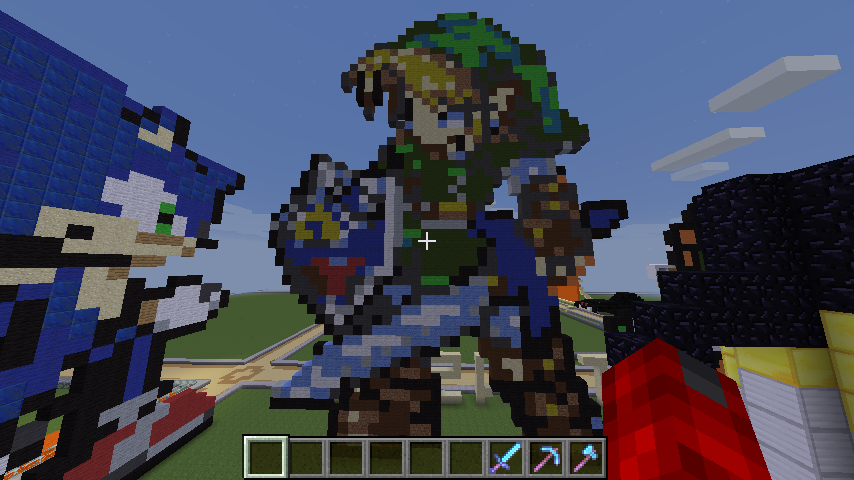 All video game news: Making Minecraft Statues with famous characters ...