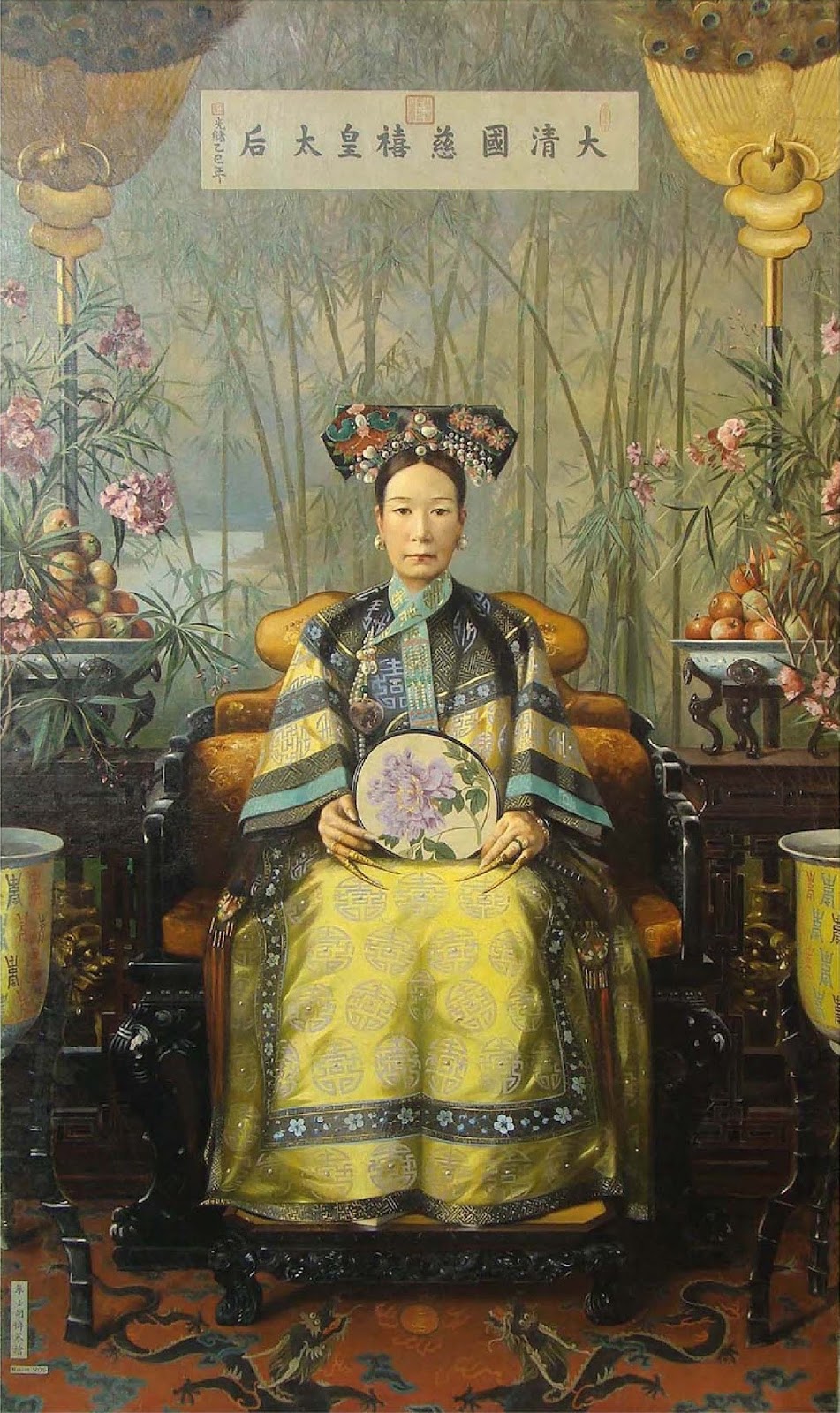 Hubert Vos: Portrait of Dowager Empress Cixi (1905)