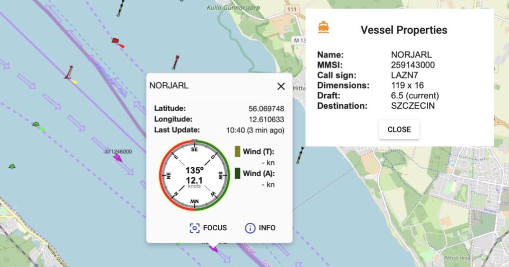 Pyssel: AIS receiver & dispatcher with OpenSeaMap