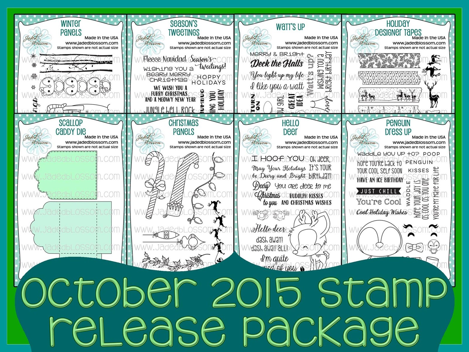 Jaded Blossom: October Stamp Release Blog Hop!